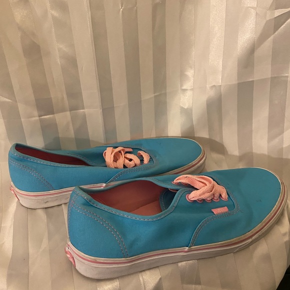 Vans | Shoes | Pink And Blue Vans Shoes | Poshmark